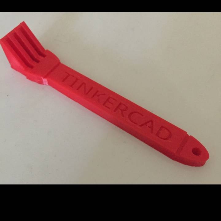 3D Printable Tinkercad Keychain Itch Scratcher by Brian Mek
