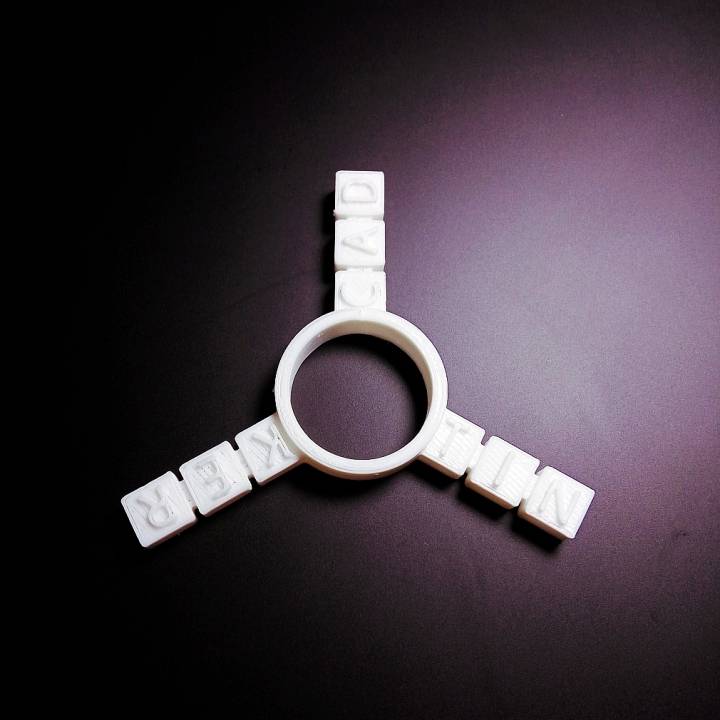 3D Printable TINKERCAD Fidget Spinner by Anoyth