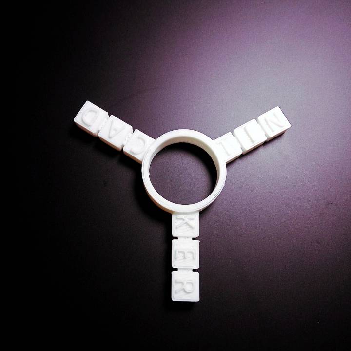 3D Printable TINKERCAD Fidget Spinner by Anoyth