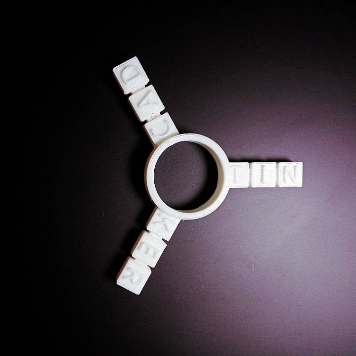 3D Printable TINKERCAD Fidget Spinner by Anoyth