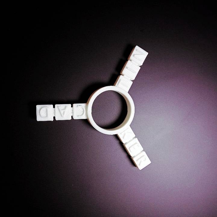 3D Printable TINKERCAD Fidget Spinner by Anoyth