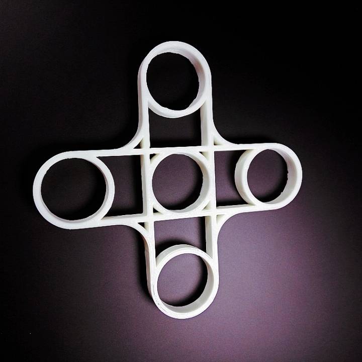 3D Printable Simple Fidget Spinner Frame by Anoyth