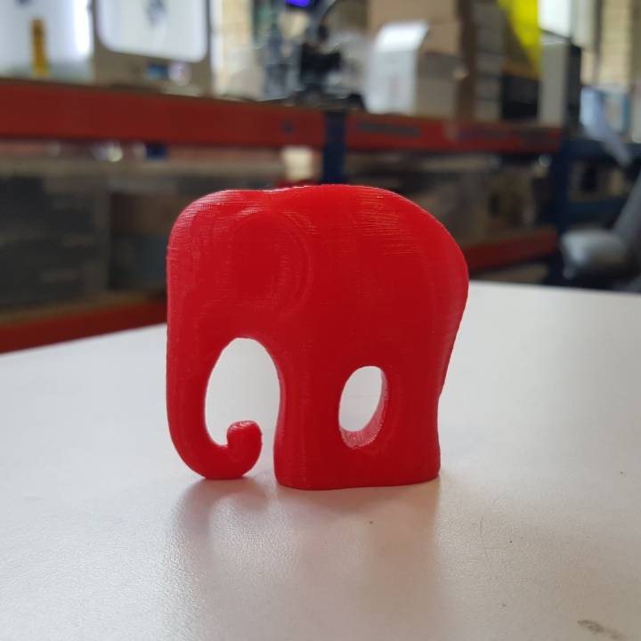 3D Printable Elephant by STARTT 3D Printer