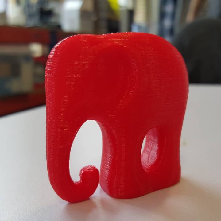 3D Printable Elephant by STARTT 3D Printer