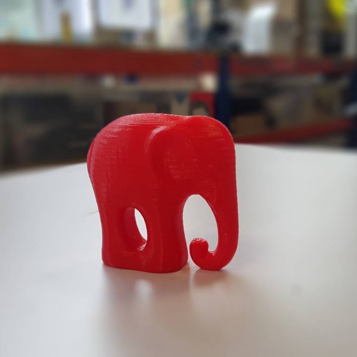 3D Printable Elephant by STARTT 3D Printer