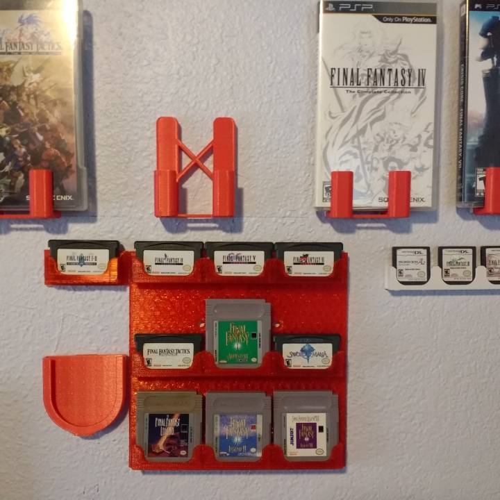 3D Printable Video Game Wall Storage by Christopher Kettle