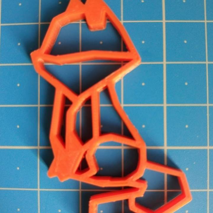 3D Printable fox poly by Bat