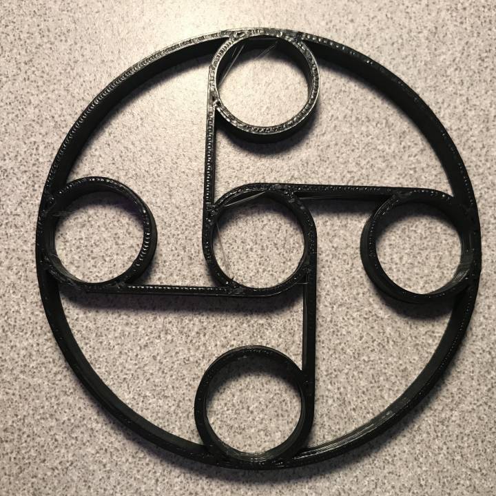 3D Printable Fidget Spinner Round Frame by Anoyth