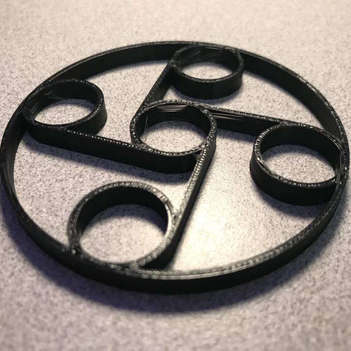 3D Printable Fidget Spinner Round Frame by Anoyth
