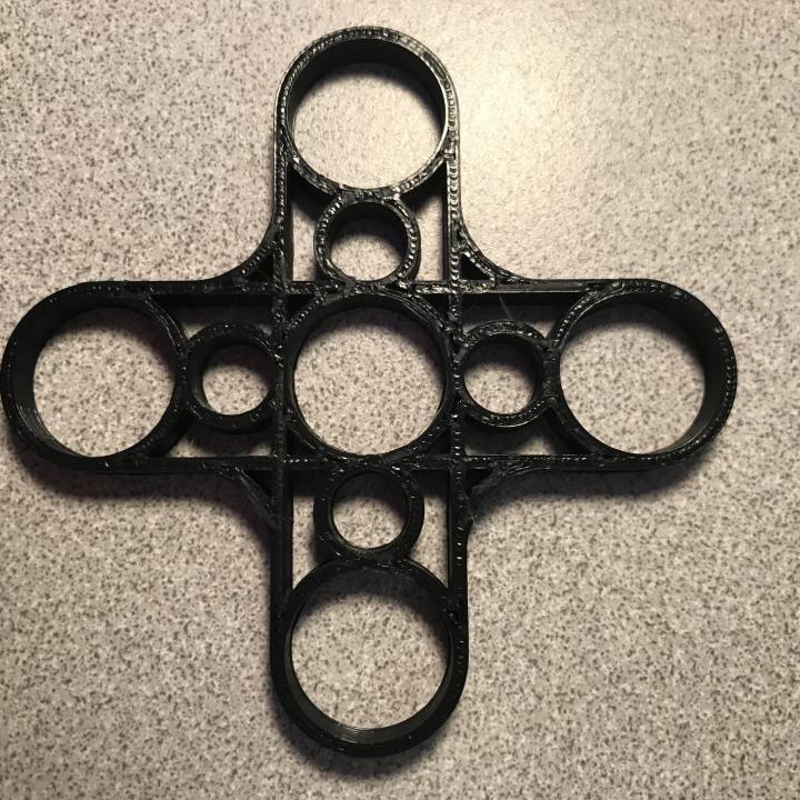 3D Printable Simple Fidget Spinner Frame V2 by Anoyth