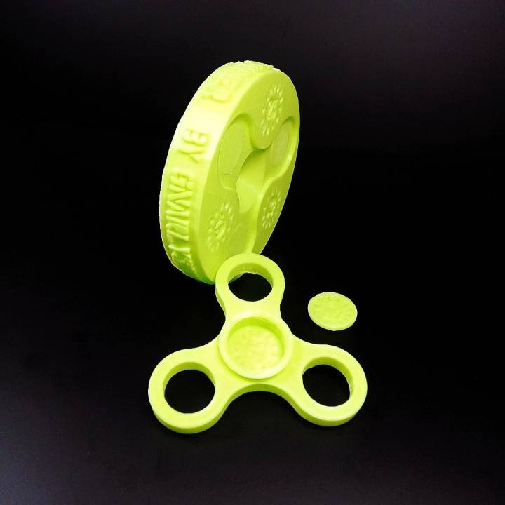3D Printable The Penny Fidget Top Spinner with Arena-Dock (use 10-12in ...
