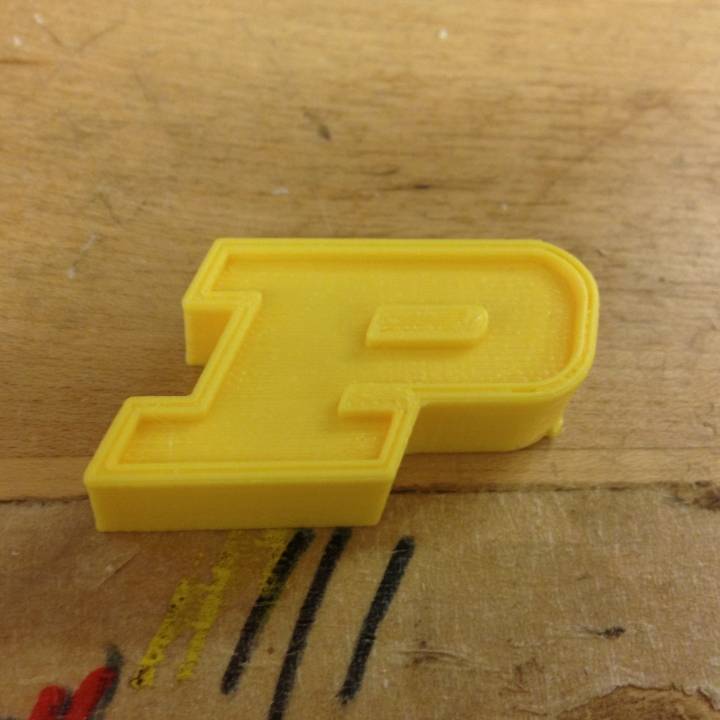 3D Printable Purdue P Logo by sam welch