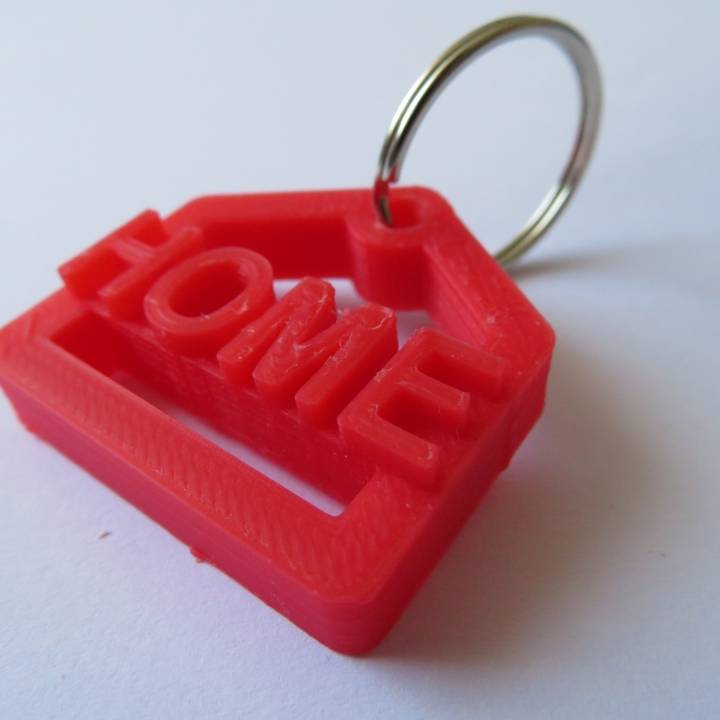 3D Printable Home keyring by EL3D
