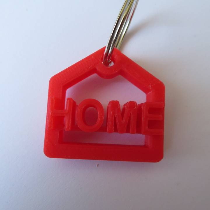 3D Printable Home keyring by EL3D