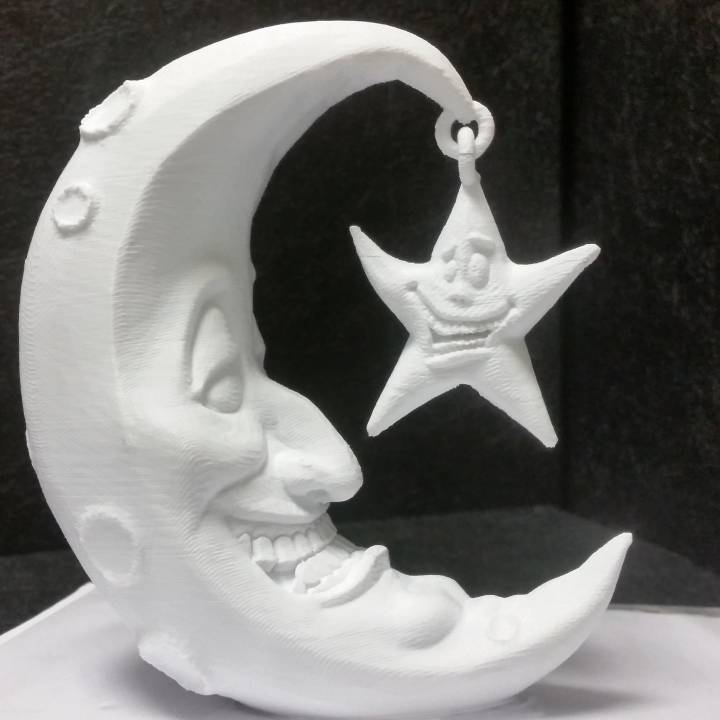 3D Printable Mr. Moon by Nikishin Alexandr