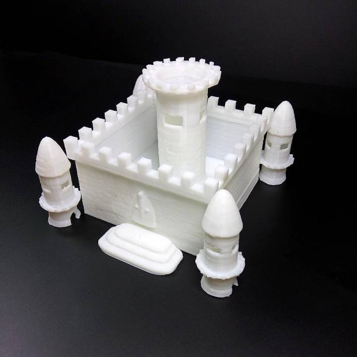 3D Printable Castle by Alexander Tian