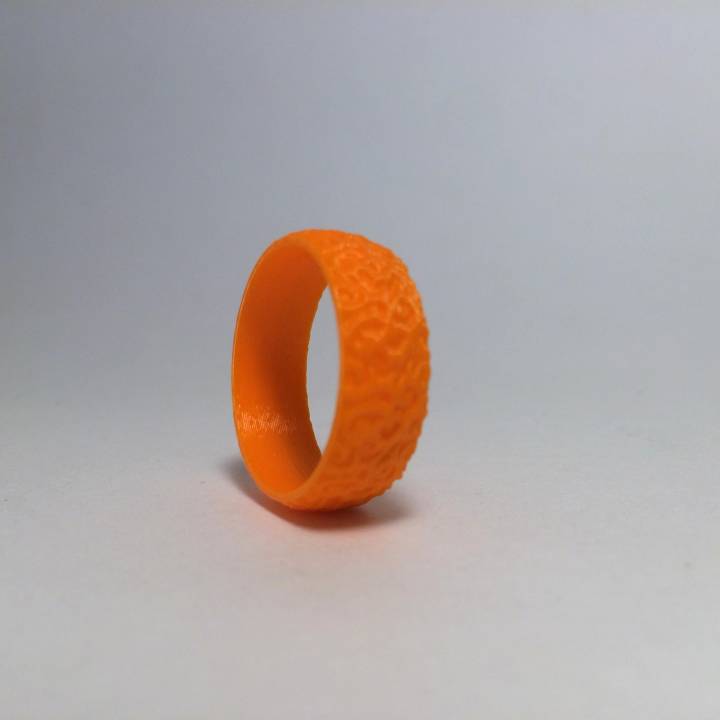 3D Printable ring with ornaments by Dariya Petrova