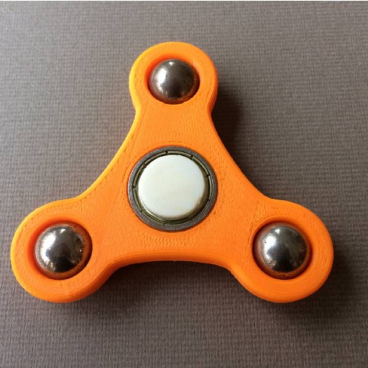 3D Printable Ball Fidget Spinner by Conor O'Kane