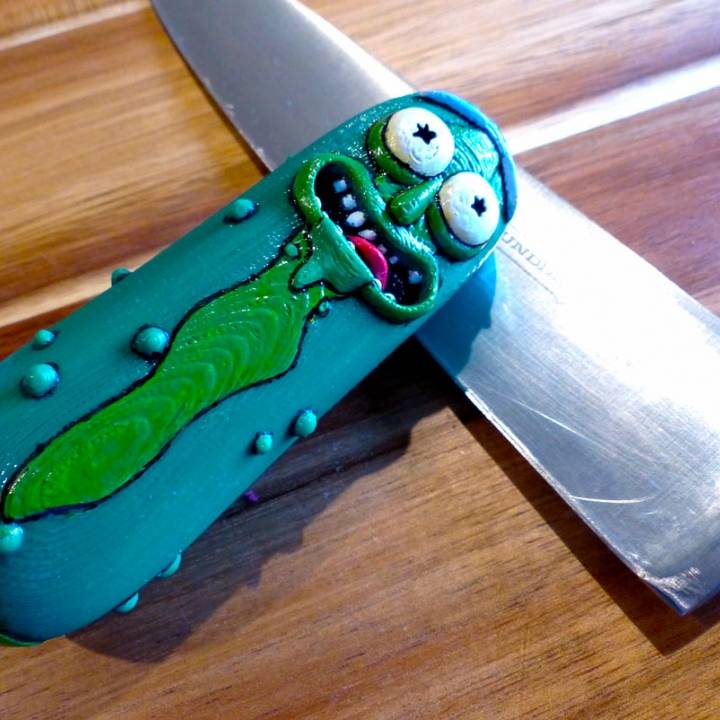 3D Printable Pickle Rick! by Jon Cleaver