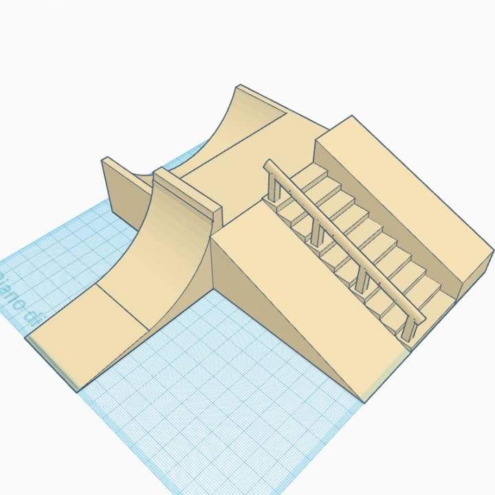 3D Printable Fingerboard ramps MYMINIFACTORY contest by Flavio Di Quattro