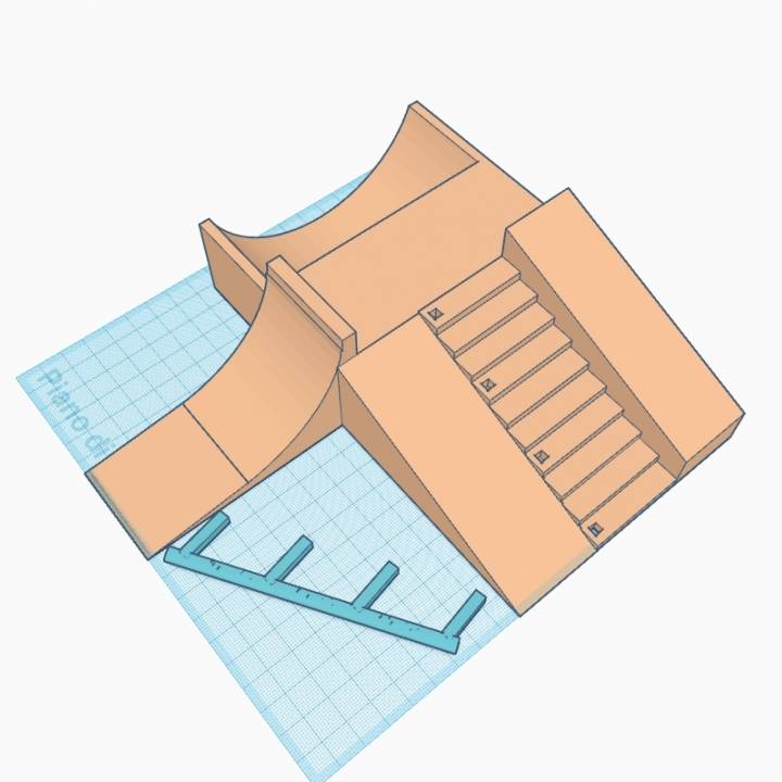 3D Printable Fingerboard ramps MYMINIFACTORY contest by Flavio Di Quattro