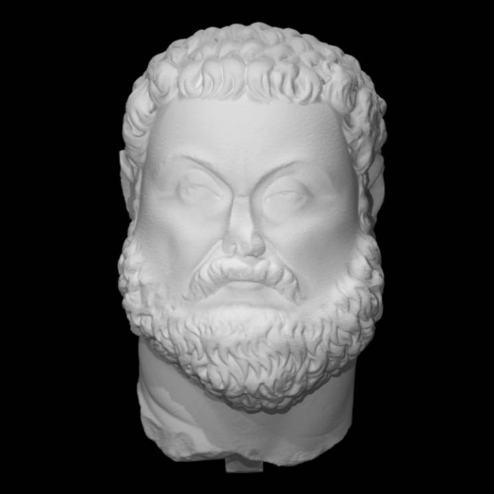 3D Printable Head of Emperor Maximian by Musée Saint-Raymond