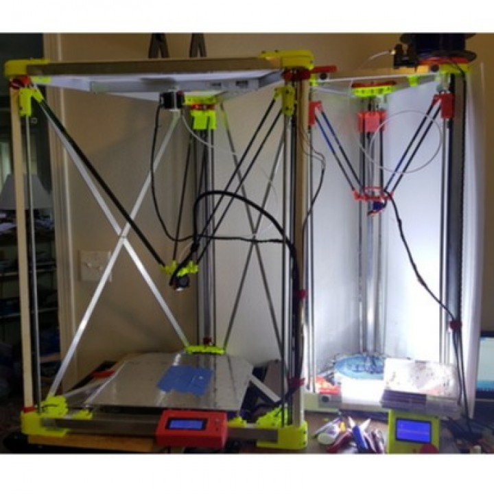 3D Printable Mega EX Delta Printer by Matthew Palulis