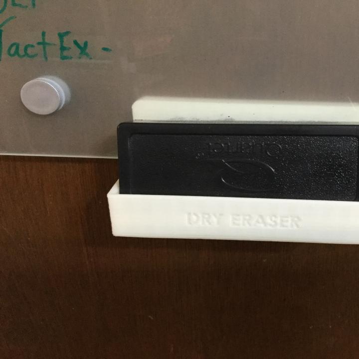 3D Printable Dry Eraser Holder by Richard Spehr