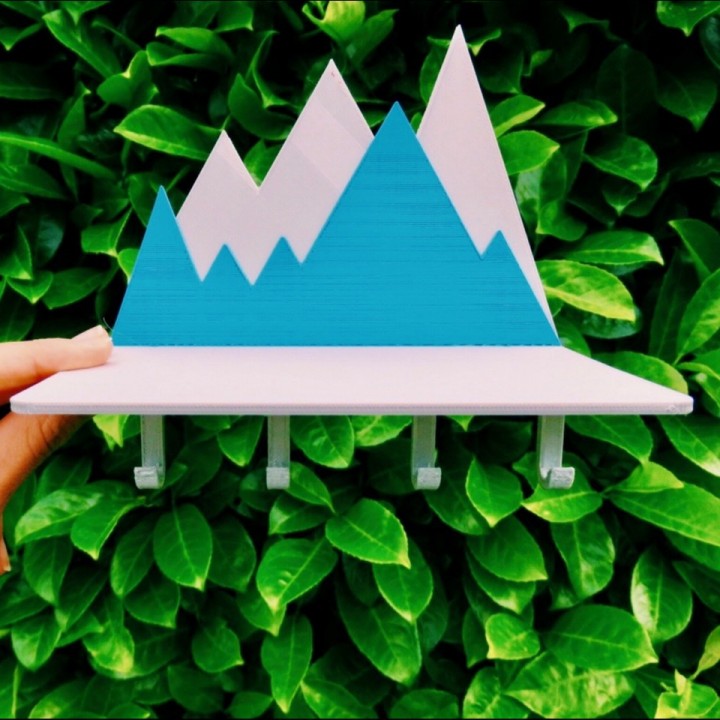 3D Printable Key holder rack by Lars