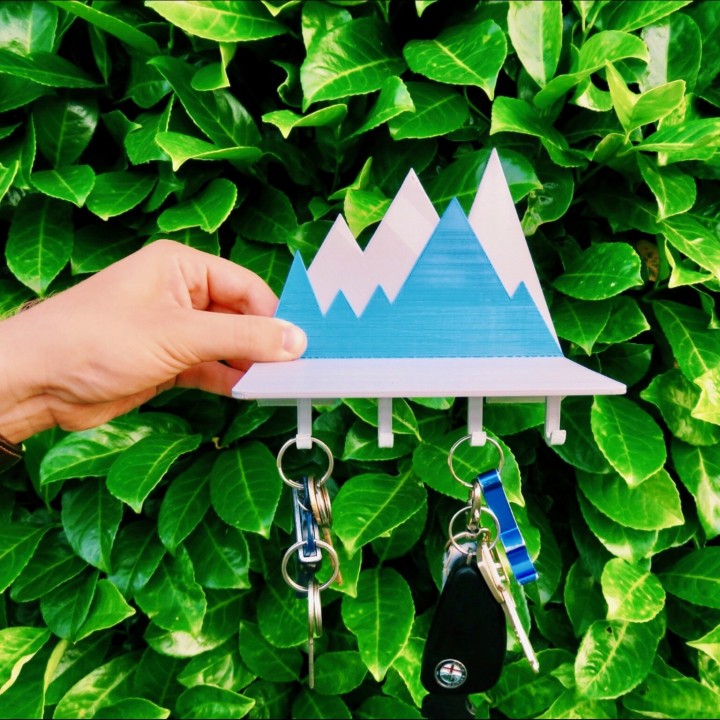 3D Printable Key holder rack by Lars