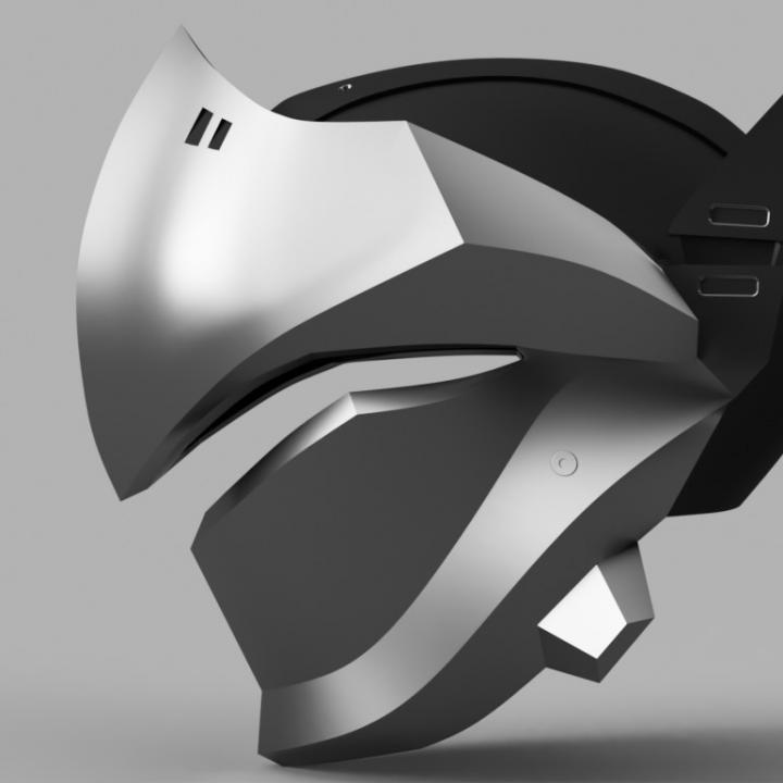 3D Printable Genji Helmet (Overwatch) by PETER SNYDER