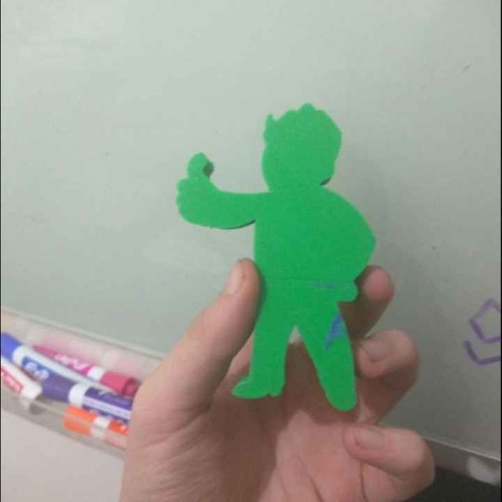 3D Printable Fallout 4 Vault Boy Cookie Cutter by Yuval Dascalu
