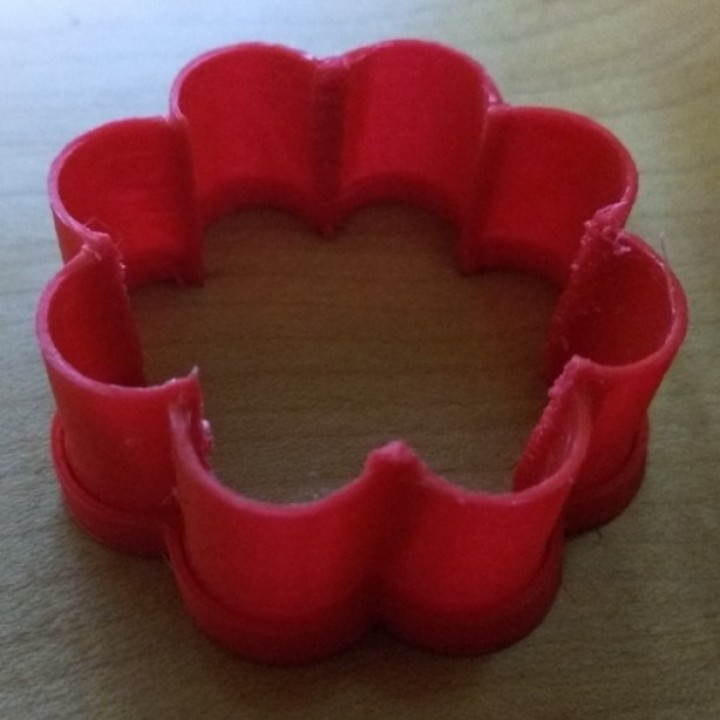 3D Printable Cookie cutters - Tear drop and Flower (First Project) by ...