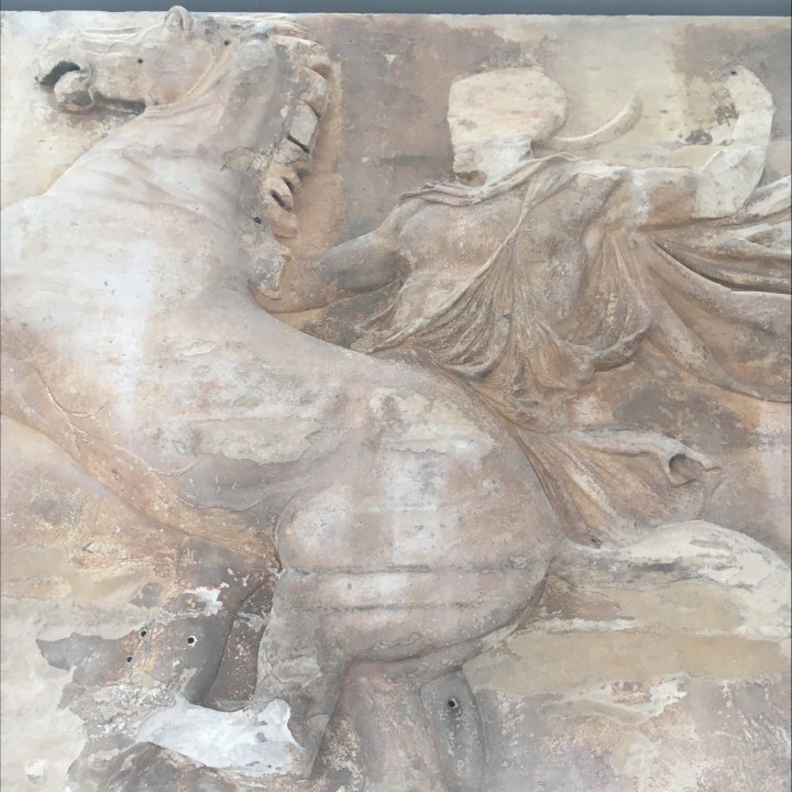 3D Printable Parthenon frieze _ West VIII,15 by Scan The World