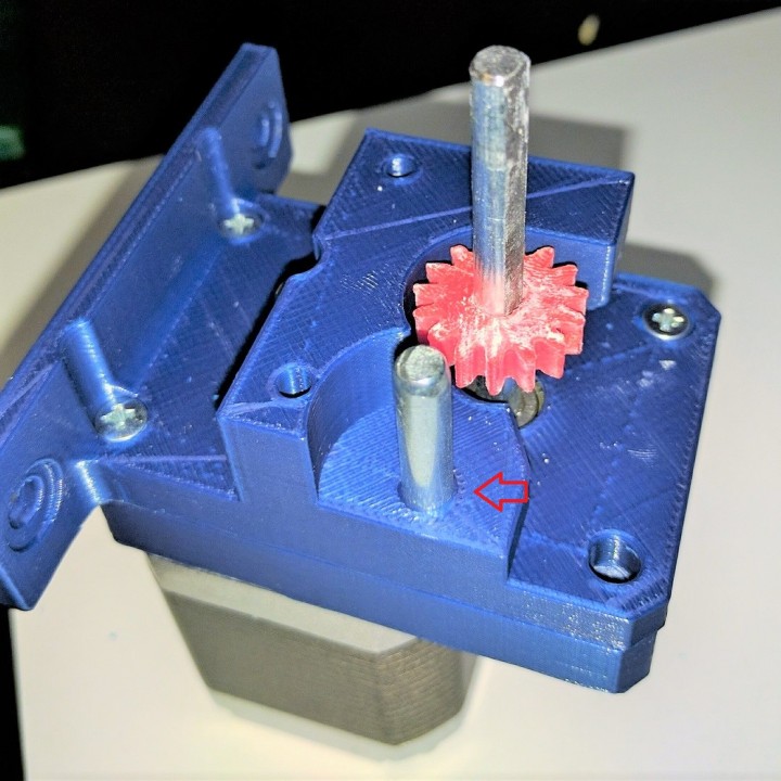 3D Printable Lotar's Dual Gear Extruder by Lotar