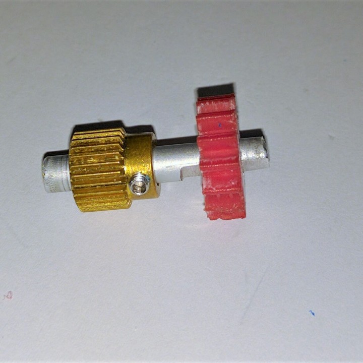 3D Printable Lotar's Dual Gear Extruder by Lotar