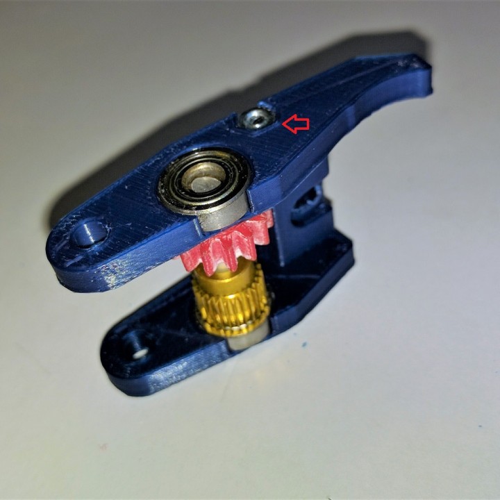 3D Printable Lotar's Dual Gear Extruder by Lotar