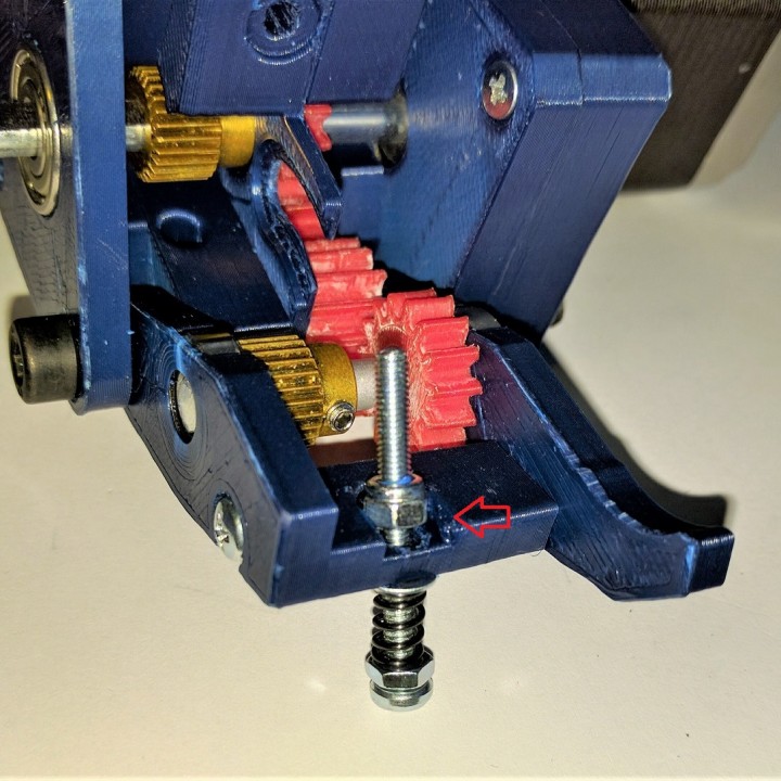 3D Printable Lotar's Dual Gear Extruder by Lotar