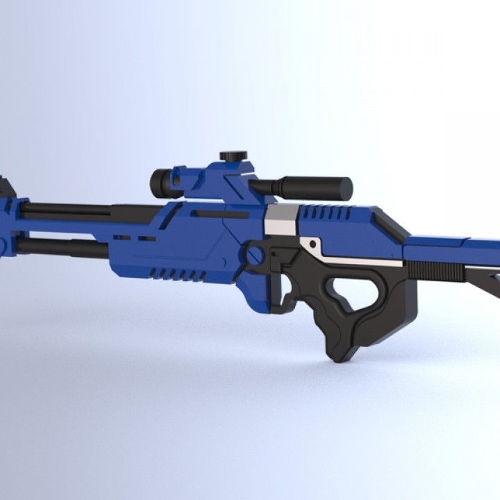 3D Printable Mass Effect M29 Sniper Rifle by Dario Klepic