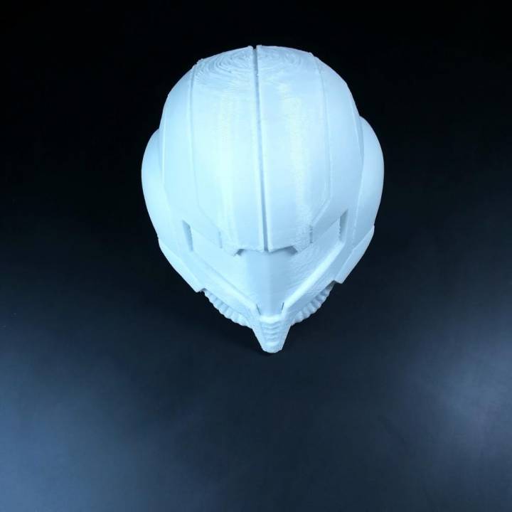 3D Printable Wearable Samus Aran Helmet (Metroid Prime 3) by Jacob Morin