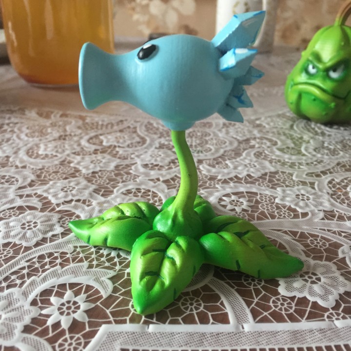 3D Printable Ice PeaShooter by Alexandr Kurilenko