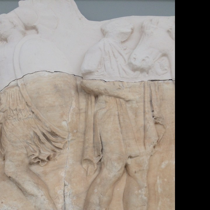 3D Printable Parthenon Frieze _ North XXVII, 72 (completed from ...