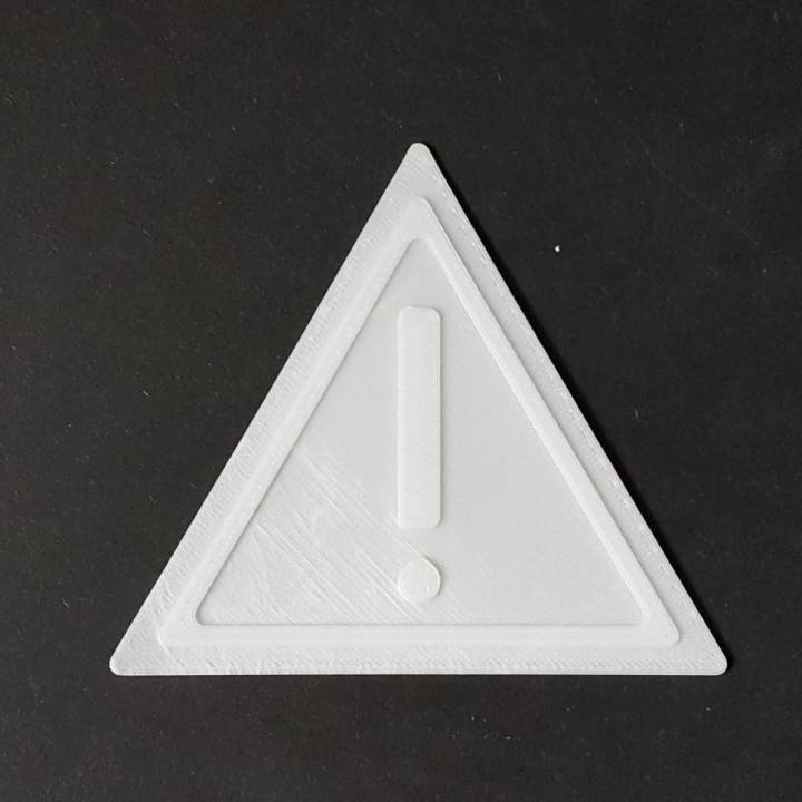 3D Printable General warning sign by Nikola Petrov