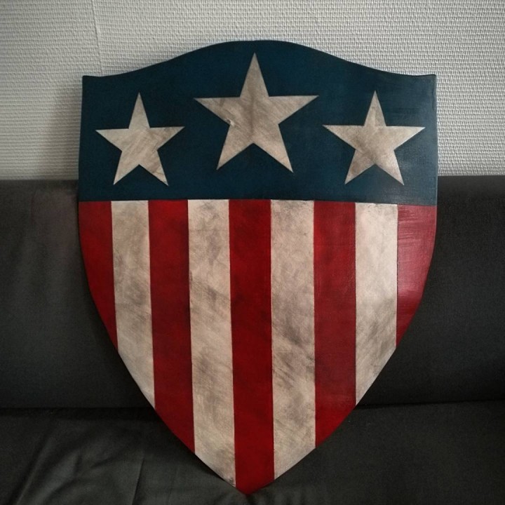 3D Printable Captain America Shield WW2 by Tom.V