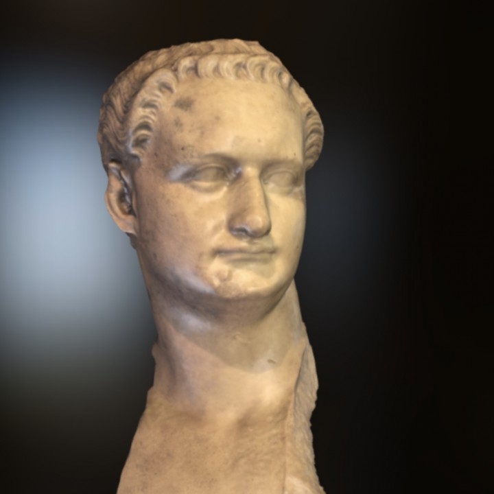 3D Printable Bust of Domitian by Pablo Aparicio Resco
