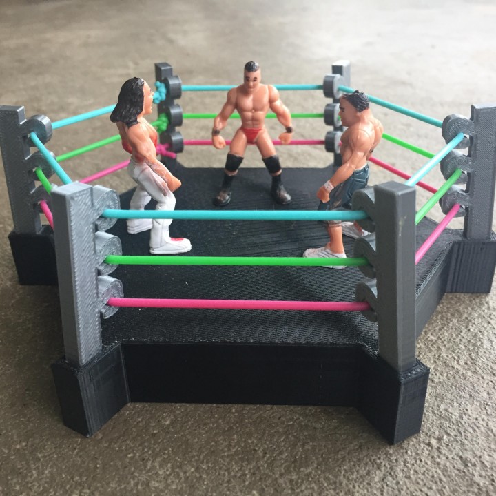 3D Printable Wrestling Ring by Star Labs 3D, LLC