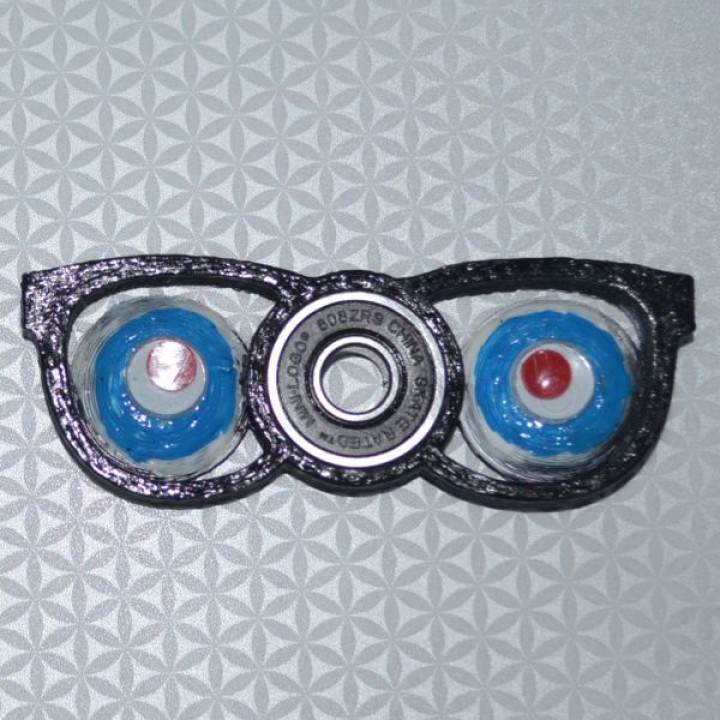 3D Printable Googly Eyes Spinner by Glenn Reimche