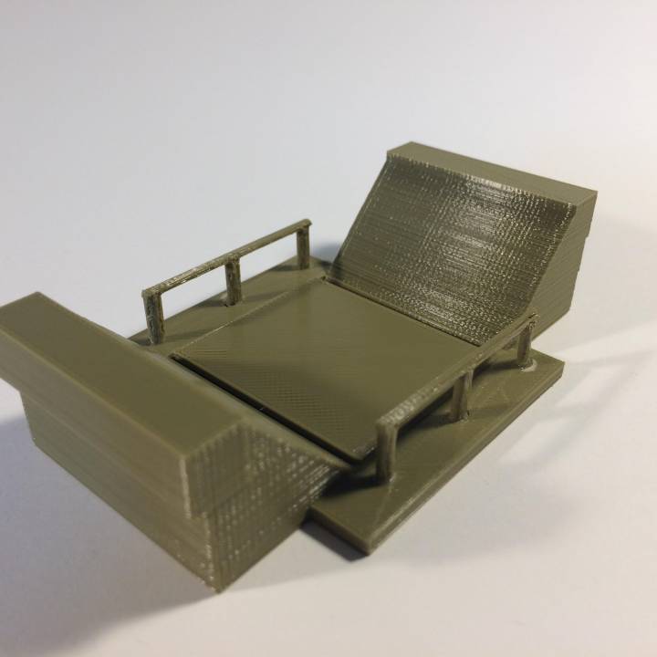 3D Printable Fingerboard Park by AshFlito