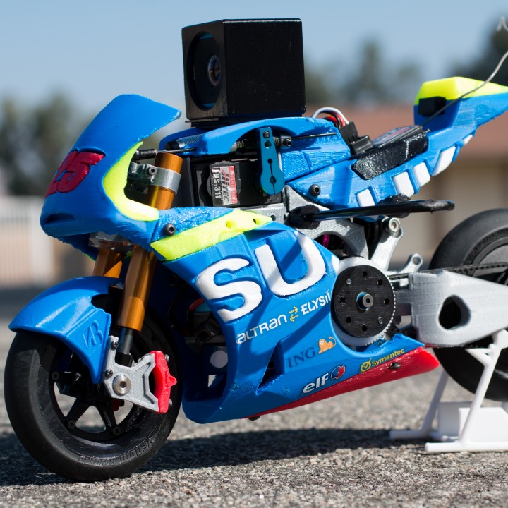 3D Printable 2016 Suzuki GSX-RR 1:8 Racing RC MotoGP Version 2 by Brett ...