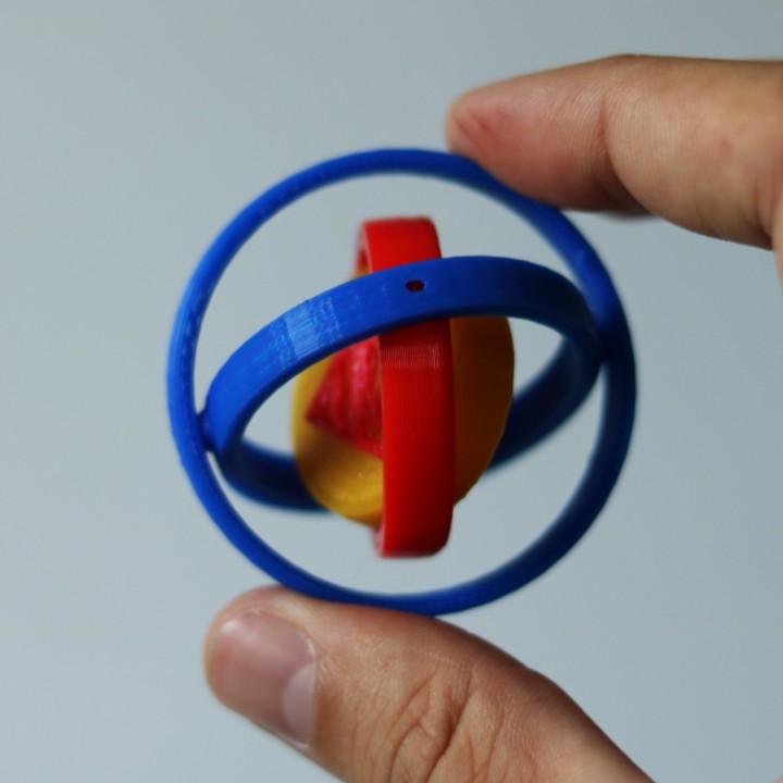 3D Printable Superman Gyroscope by Clement C.